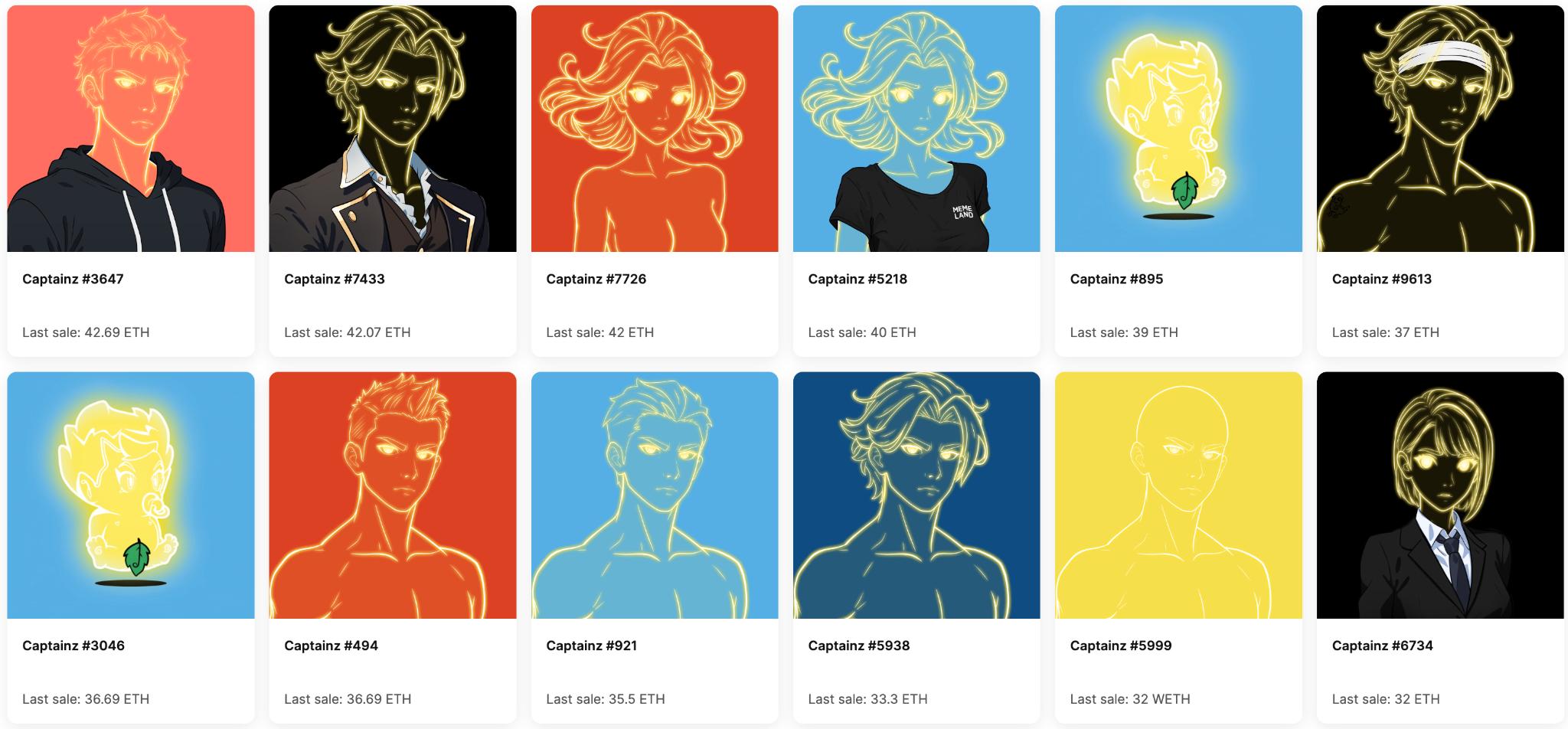 The Captainz NFT 概览与数据分析_MarsBit