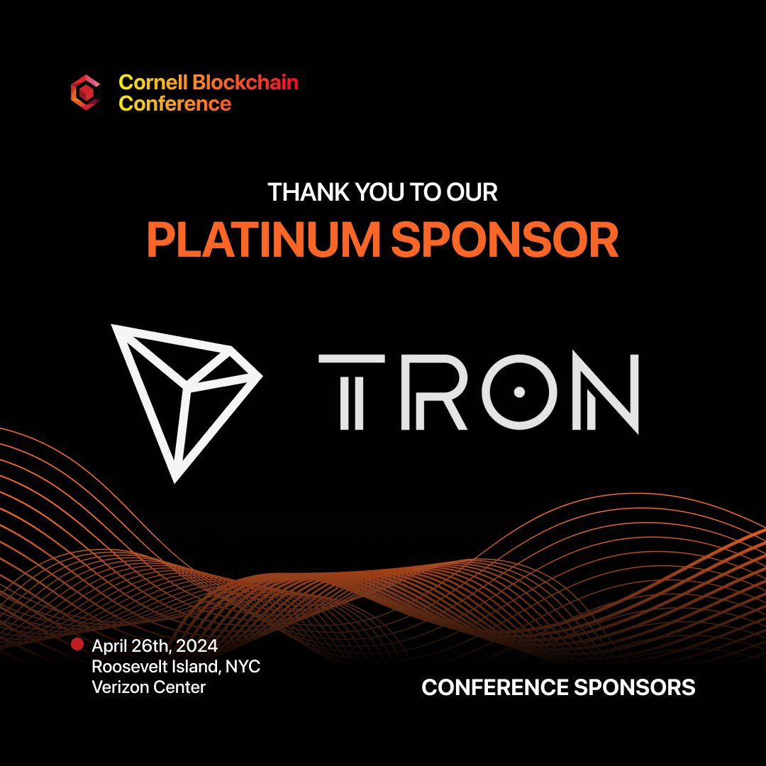 波场TRON已成为康奈尔区块链大会的白金赞助商_MarsBit